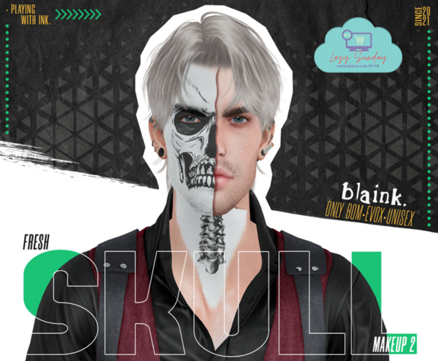 Second Life Marketplace - blaink. - Skull Makeup 2